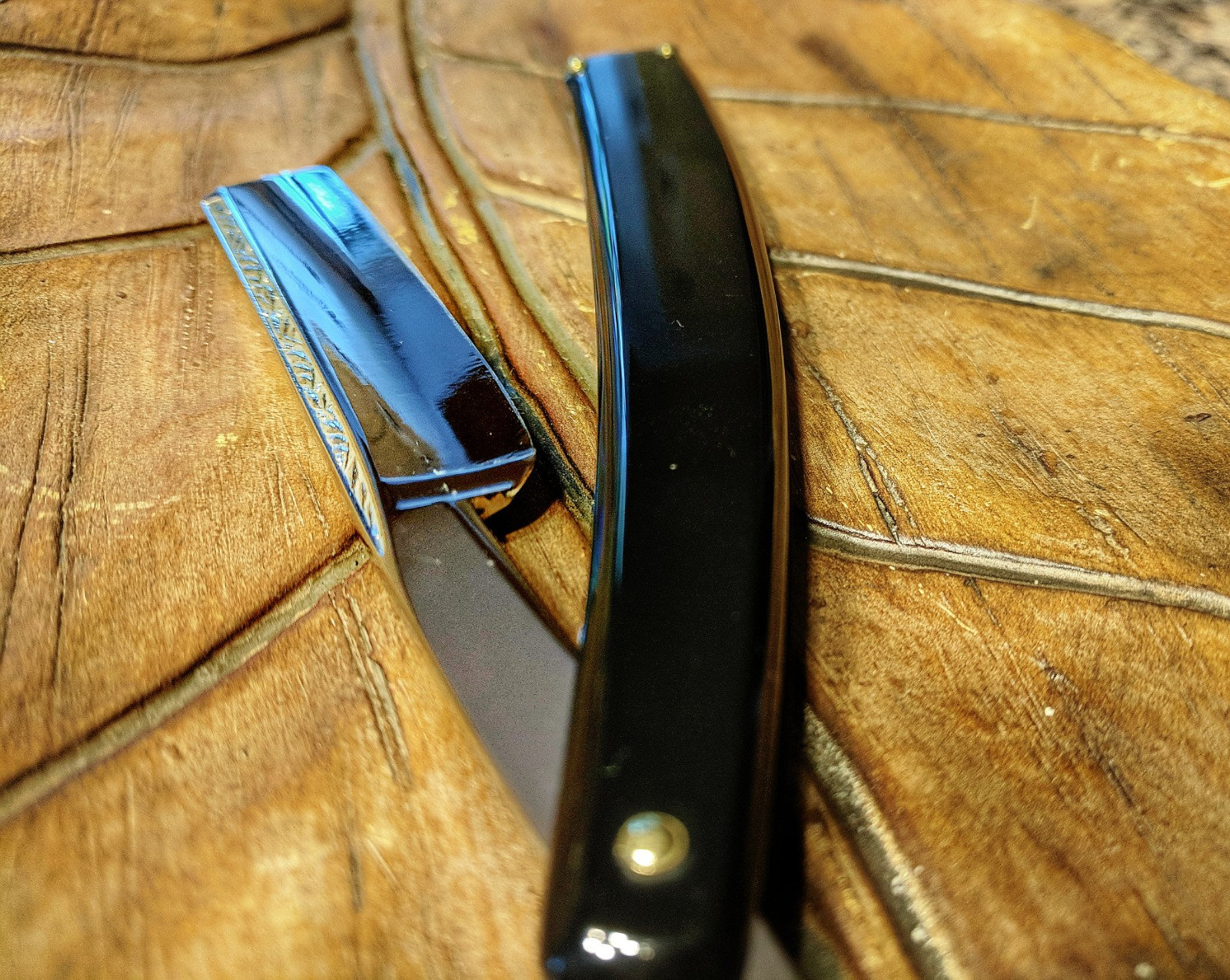 Rare Ornate Vintage C.F. Schwartz High Class Straight Razor that is 11/ ...