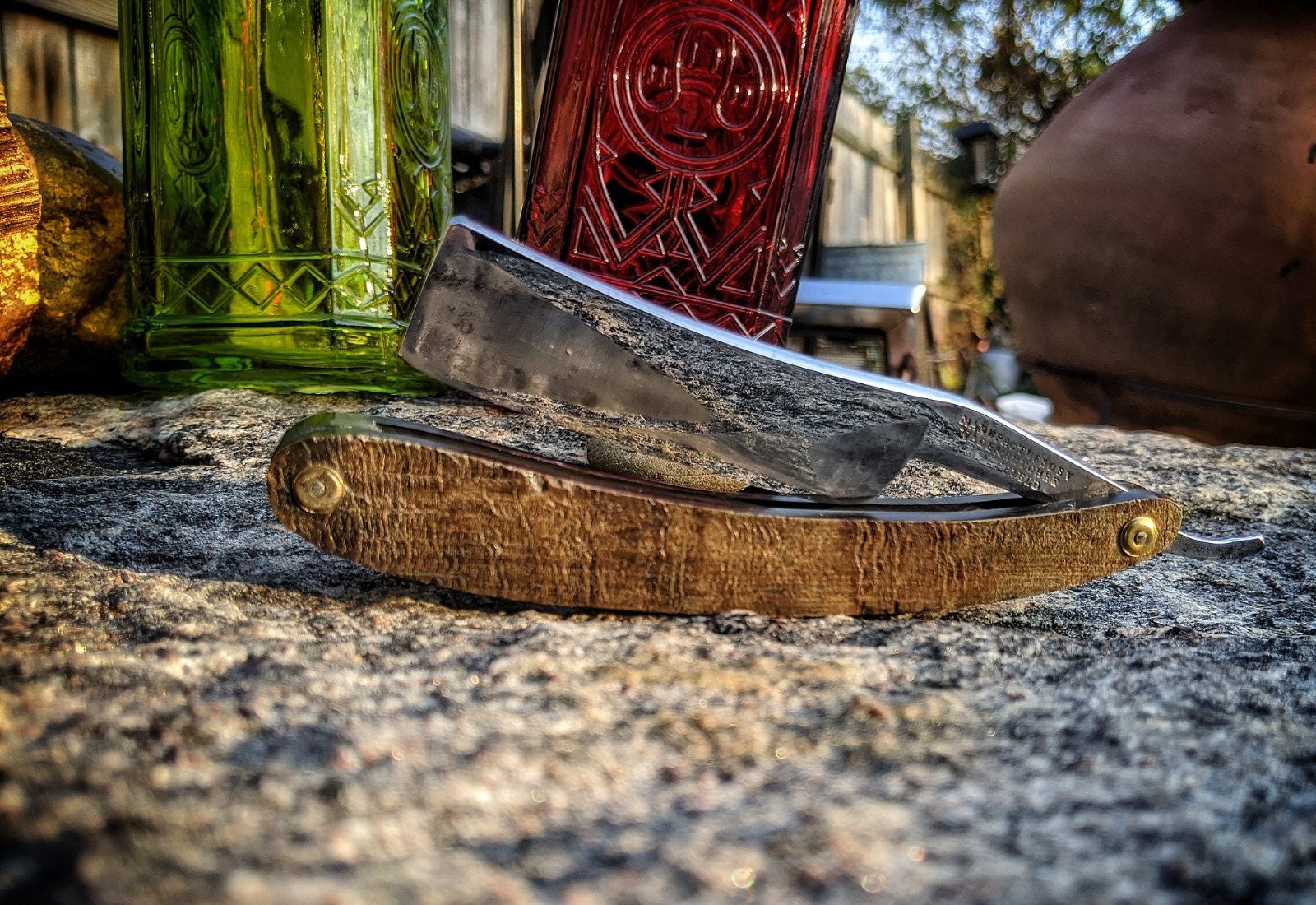 Rustic Wade and Butcher Wedge Straight Razor 13/16