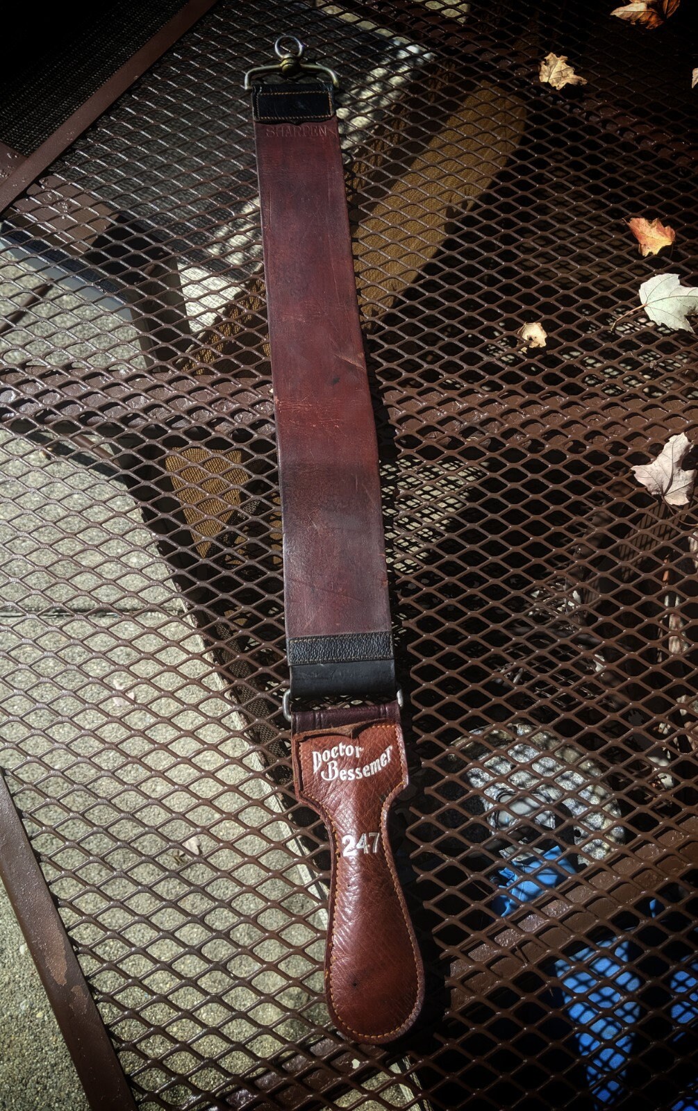 Antique Vintage Leather Strop Lot Barber Shaving Razor Knife Doctor ...