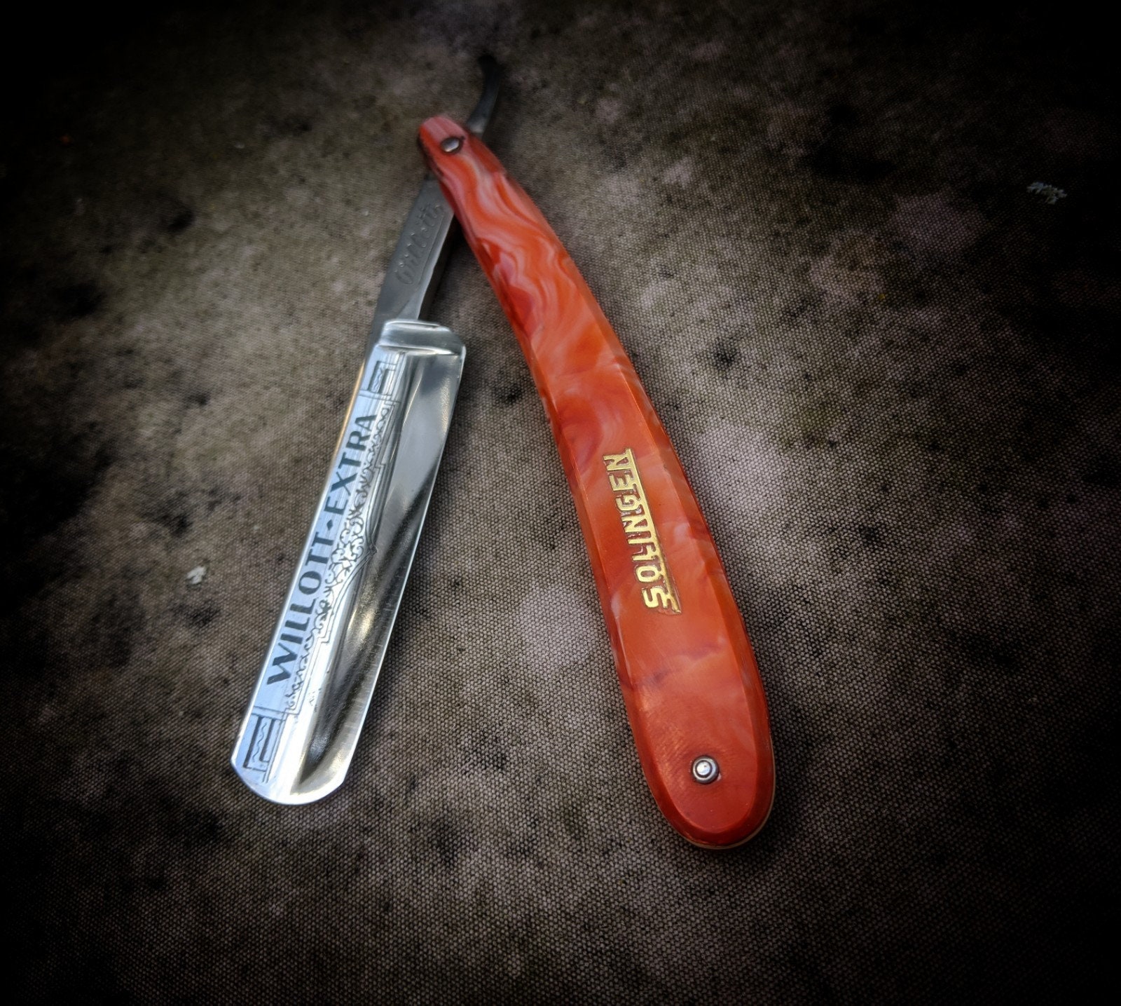 Vintage Vintage Ornate Regal Straight Razor chicago Cutlery German 5/8