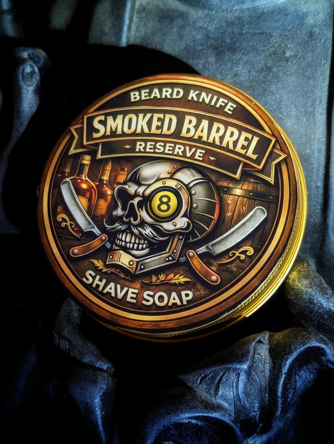 Beard Knife Smoked Barrel Reserve Shave Soap Men's Self Care - Etsy