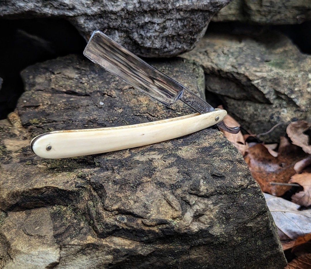 Vintage 4/11 Simon Cutlery Magnetized German Straight Razor Shave Ready ...