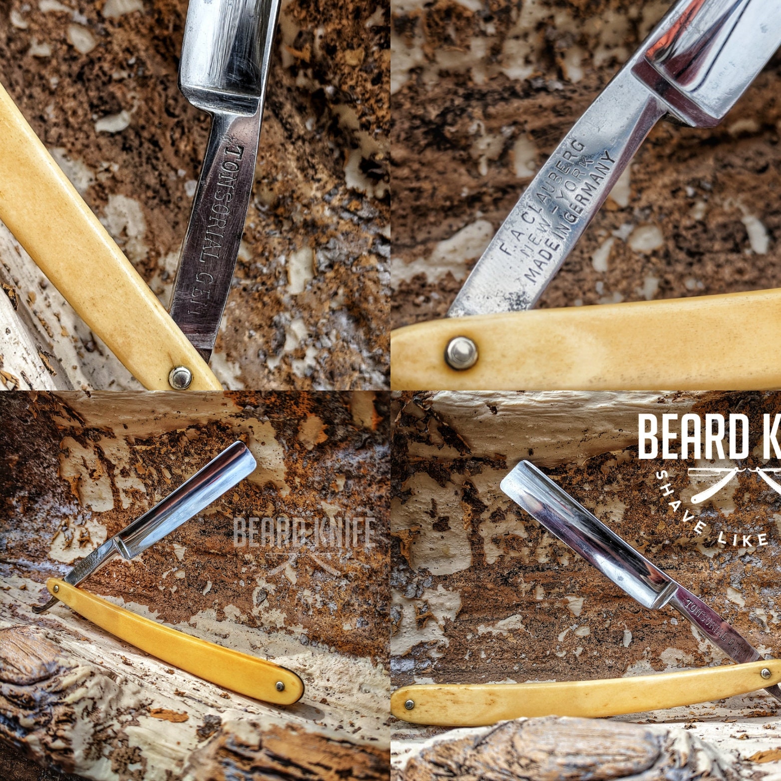 Shave Ready Vintage German Straight Razor F.A. Clauberg New york made ...