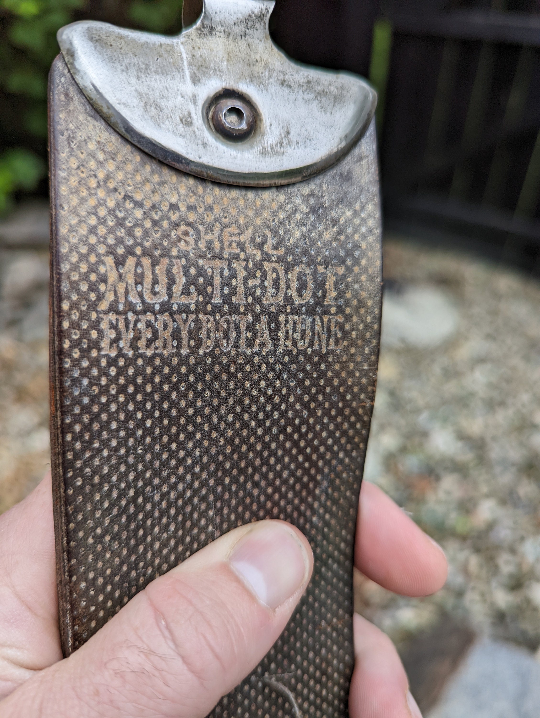 Antique Llama Brand South American Camel Razor Strop Shell Multi Dot ...