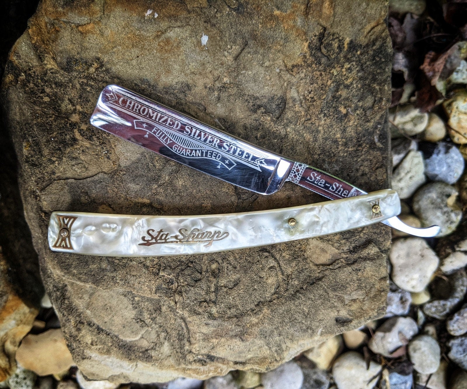 Sta Sharp Minty Straight Razor Fine Chromized Steel Fully Guaranteed ...