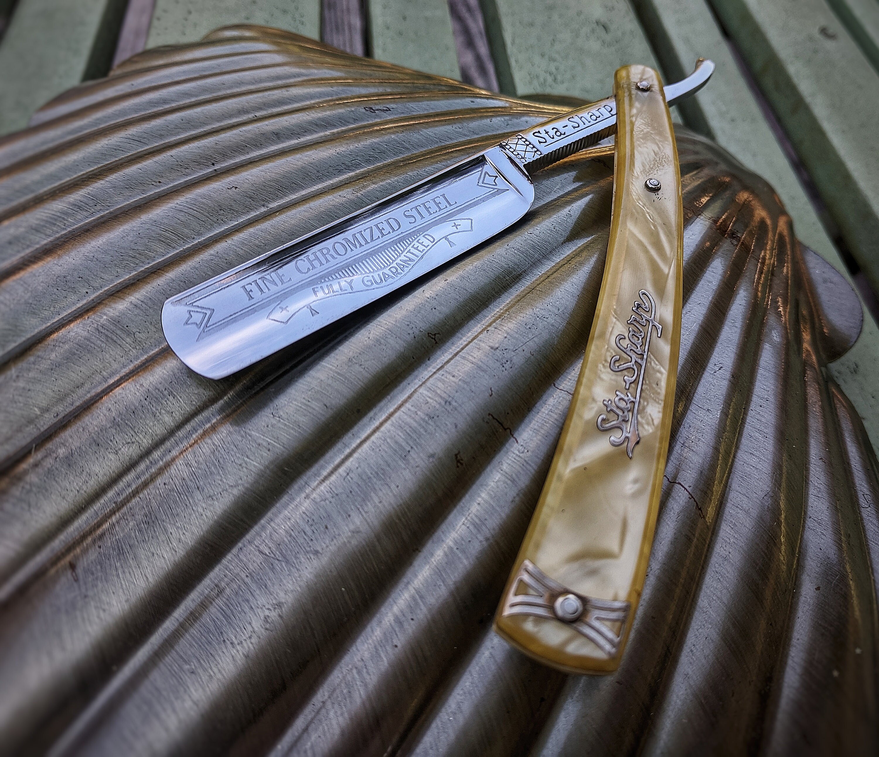 Sta Sharp Minty Straight Razor Fine Chromized Steel Fully Guaranteed ...