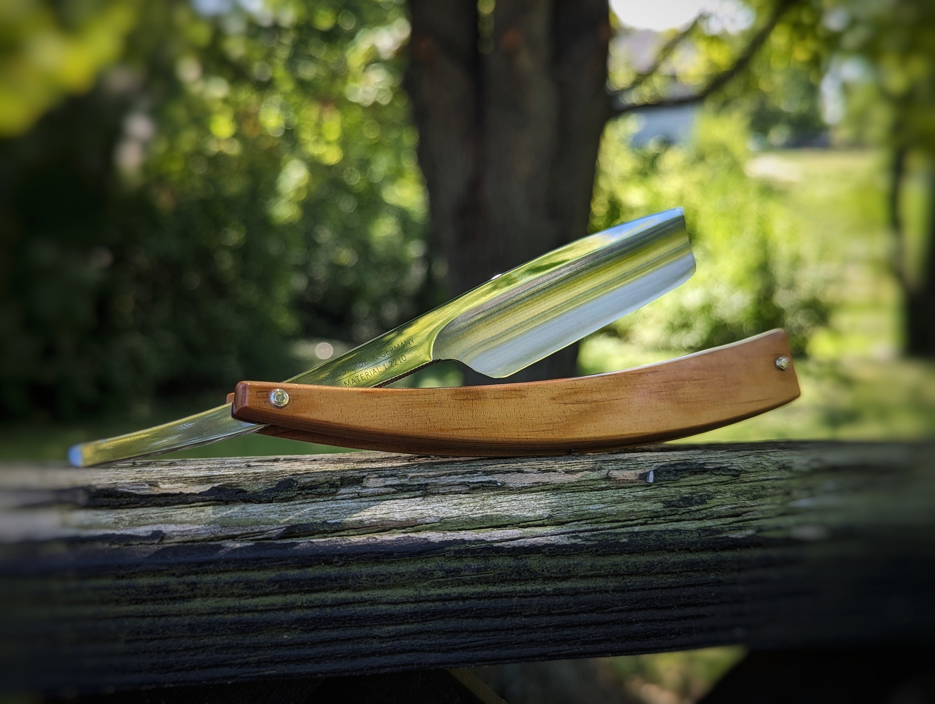 Brand new Dovo Edo full hollow, Ultra dense spruce wood Straight Razor