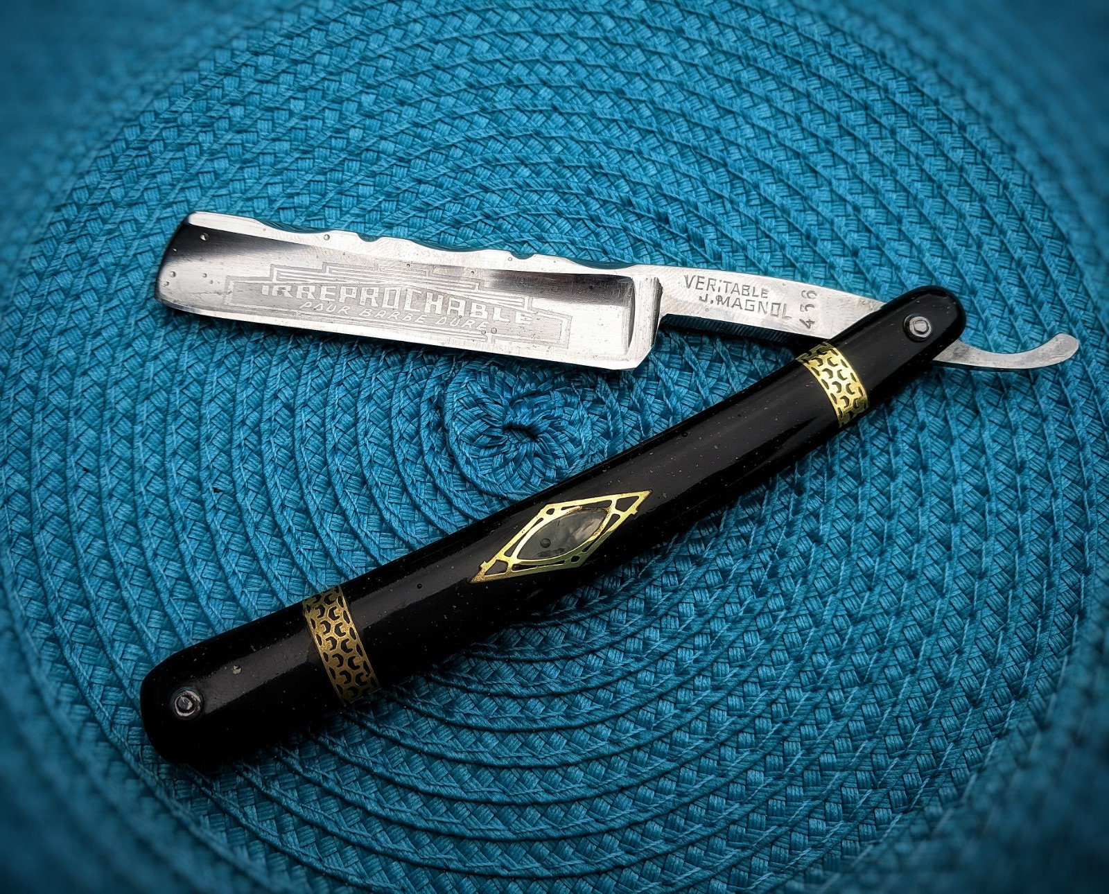 French import Vintage straight razor veritable J Magnol 436 ...