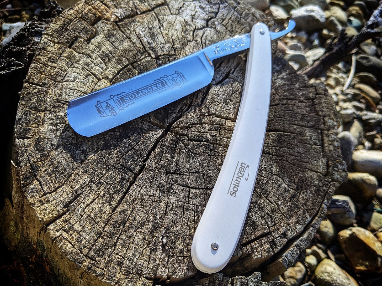 WOW WKC Straight Razor Wald Solingen Steel Germany Shave Ready nos wkc1