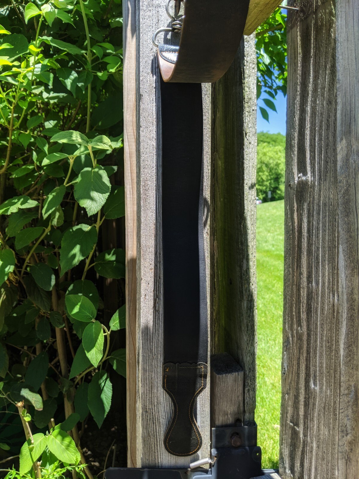 Vintage Custom USA Made Leather and Linen strop King Razor Indiana PA 400