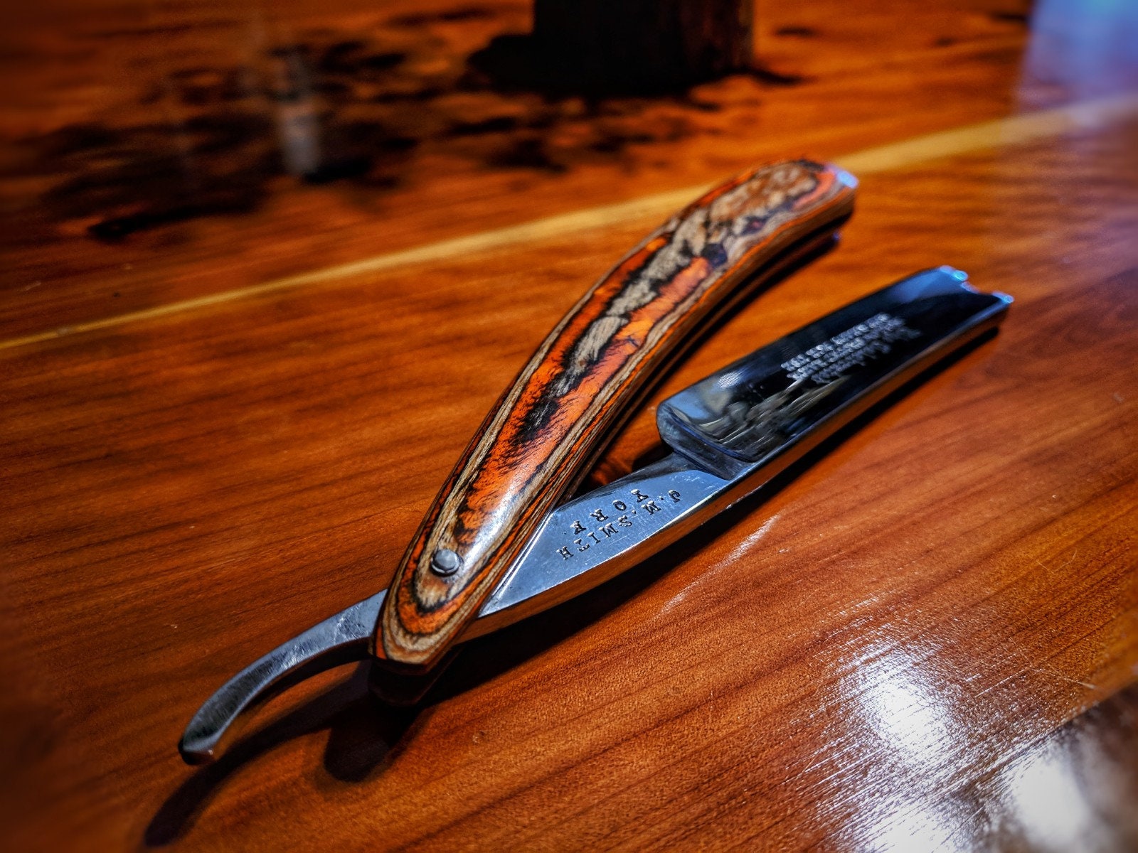 vintage English 11/16 wide Straight Razor- Jm Smith York LATE 1800s ...