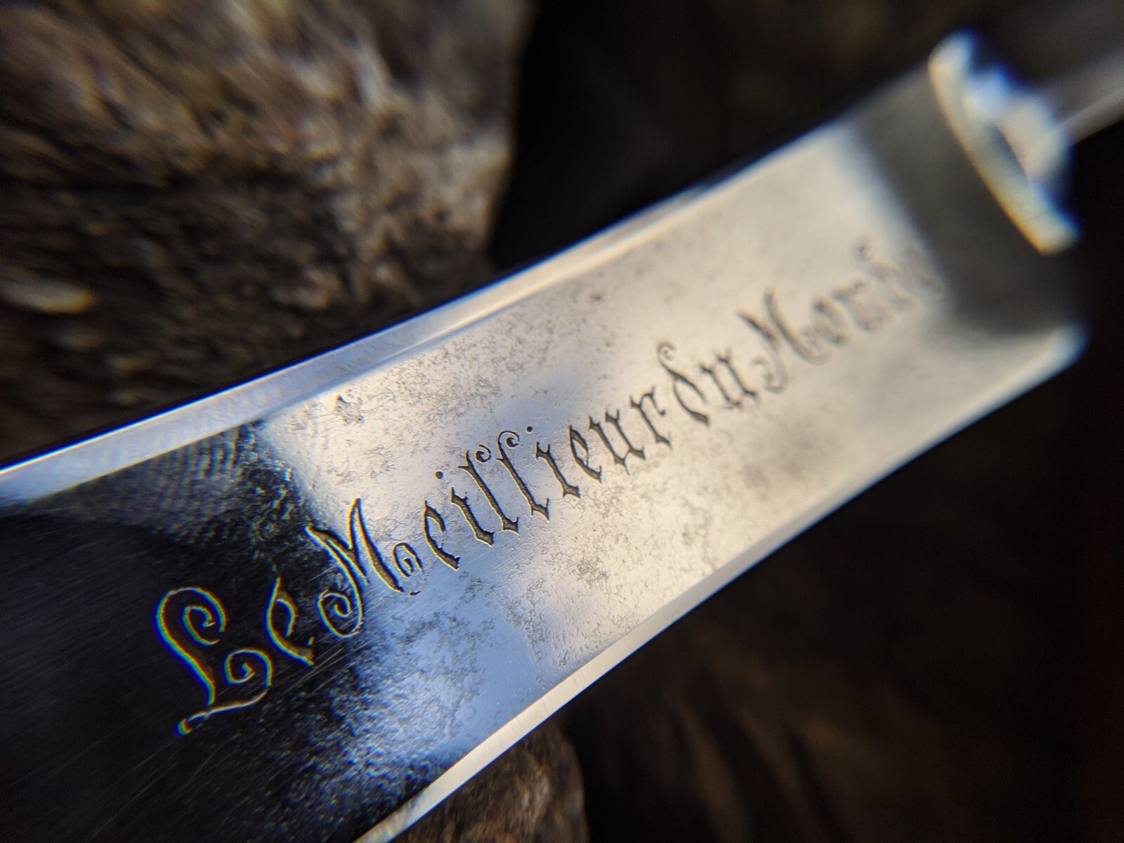 Antique French Straight Razor Lion Freres Thielt 15/16 Blade