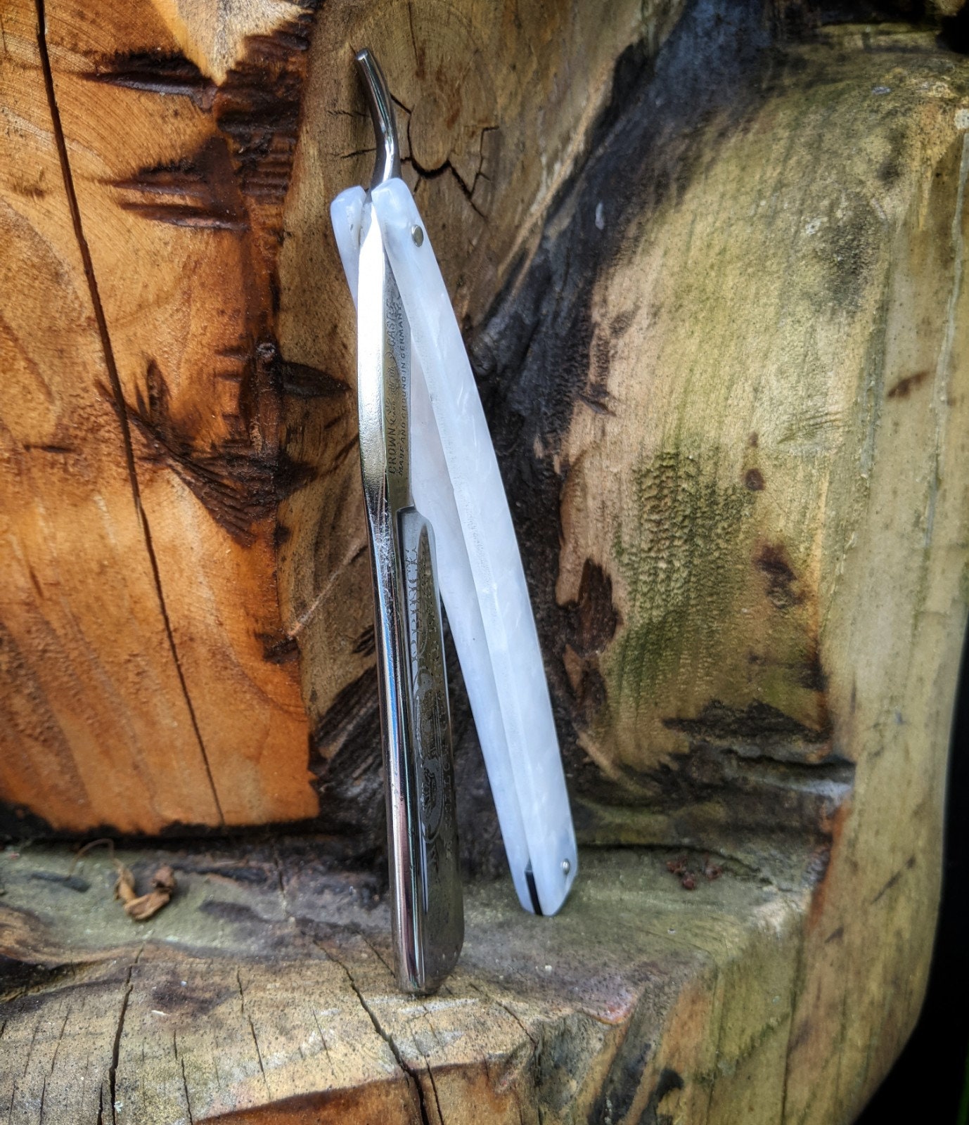 Beautiful Vintage Crown And Castle Straight Razor Crown Prince Custom ...