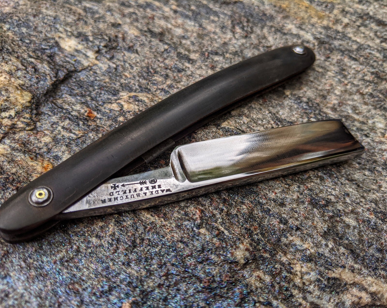 Wade & Butcher Sheffield England 6/8 Wedge Straight Razor Shave Ready 1800s