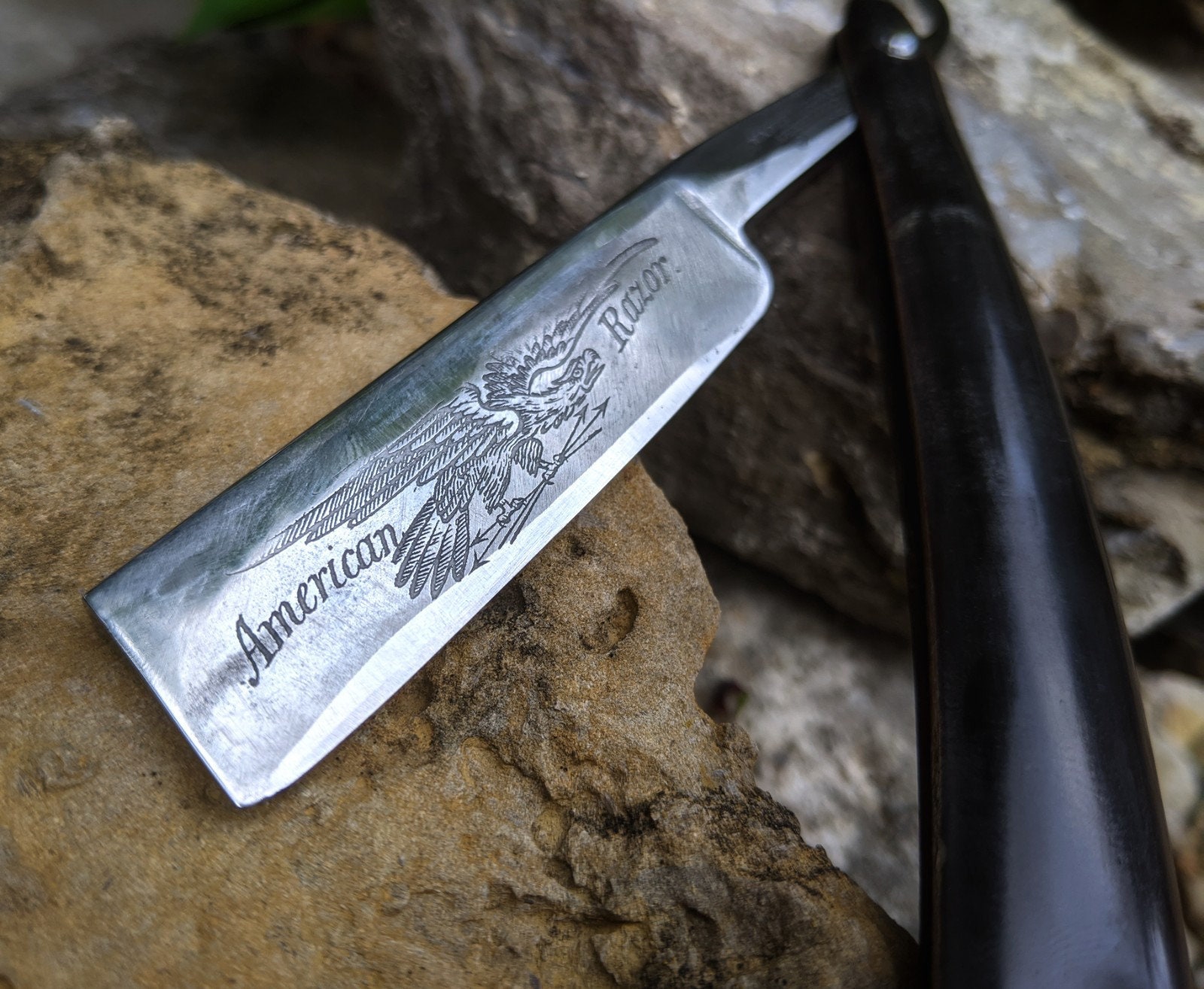Wade & Butcher Sheffield England American Razor Eagle Wedge Straight ...