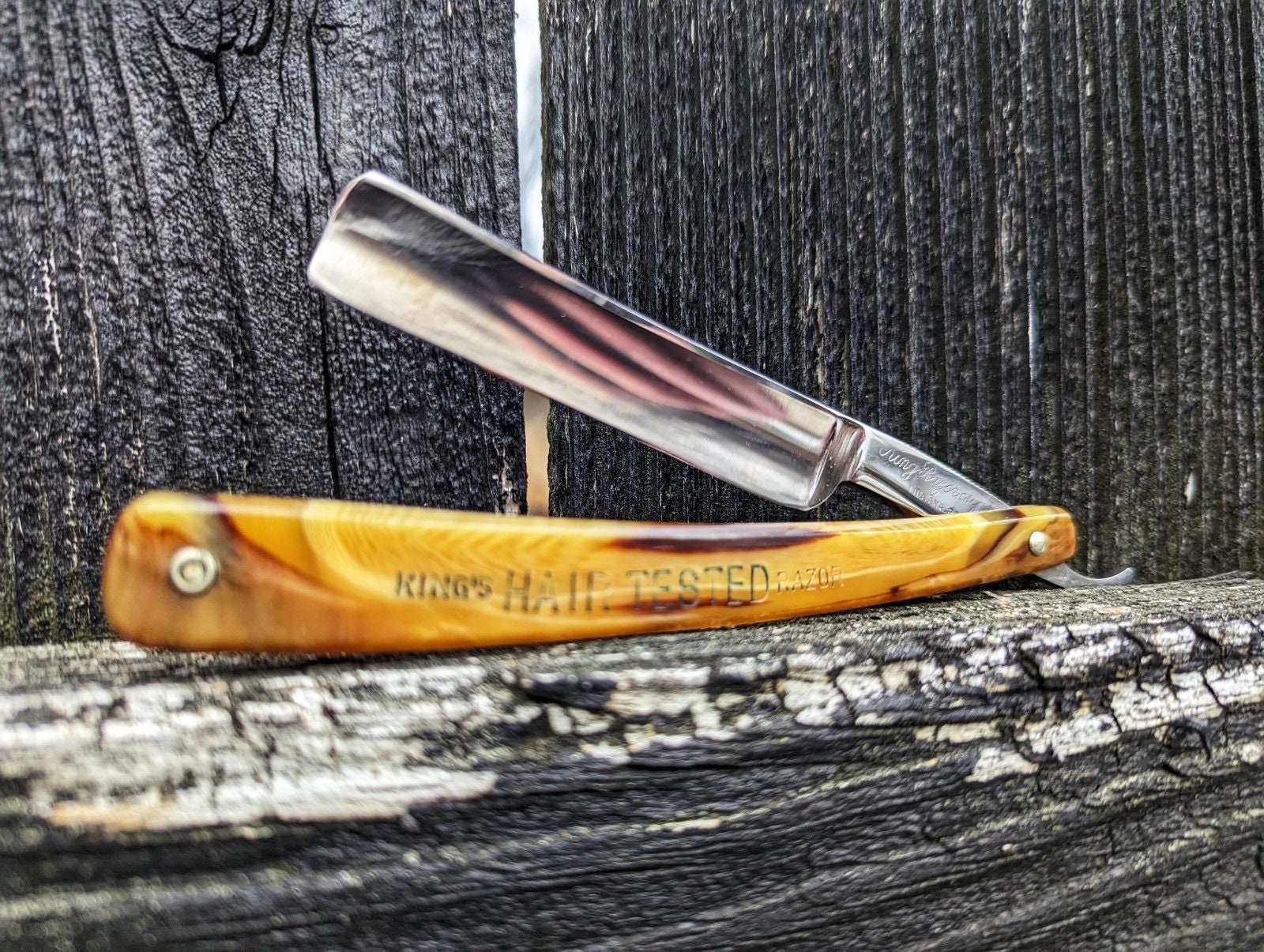 King's Razor Indiana PA shave Ready Straight Razor Antique Wet shave