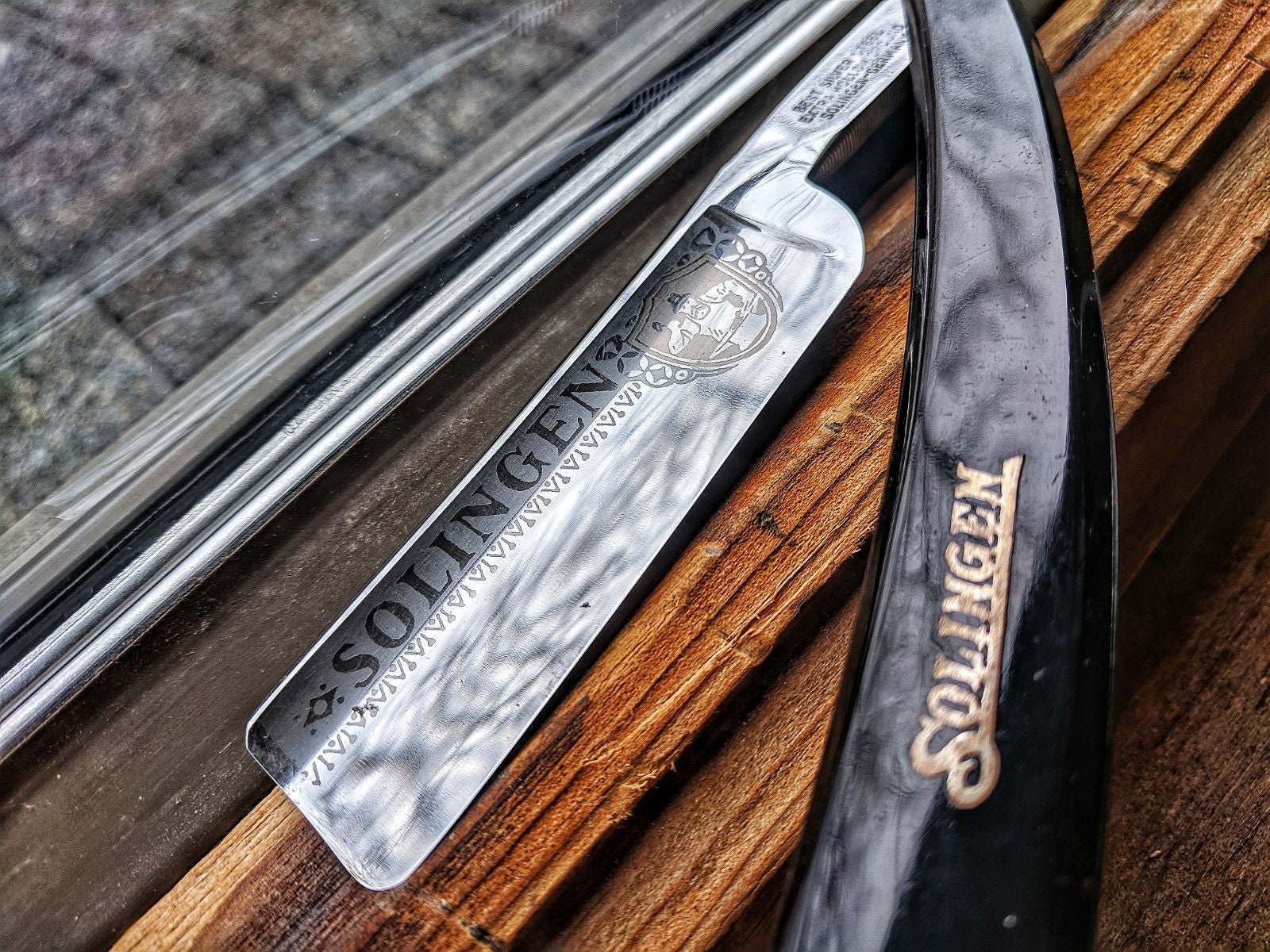 Straight Razor best silver steel extra hollow ground solingen germany ...