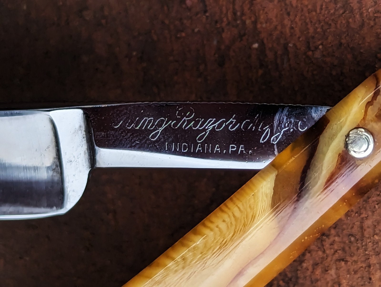 King's Razor Indiana PA shave Ready Straight Razor Antique Wet shave