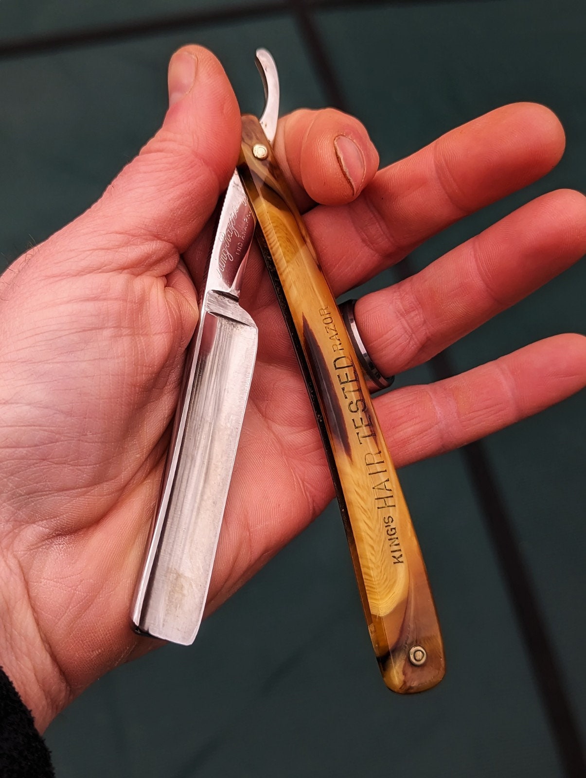 King's Razor Indiana PA shave Ready Straight Razor Antique Wet shave