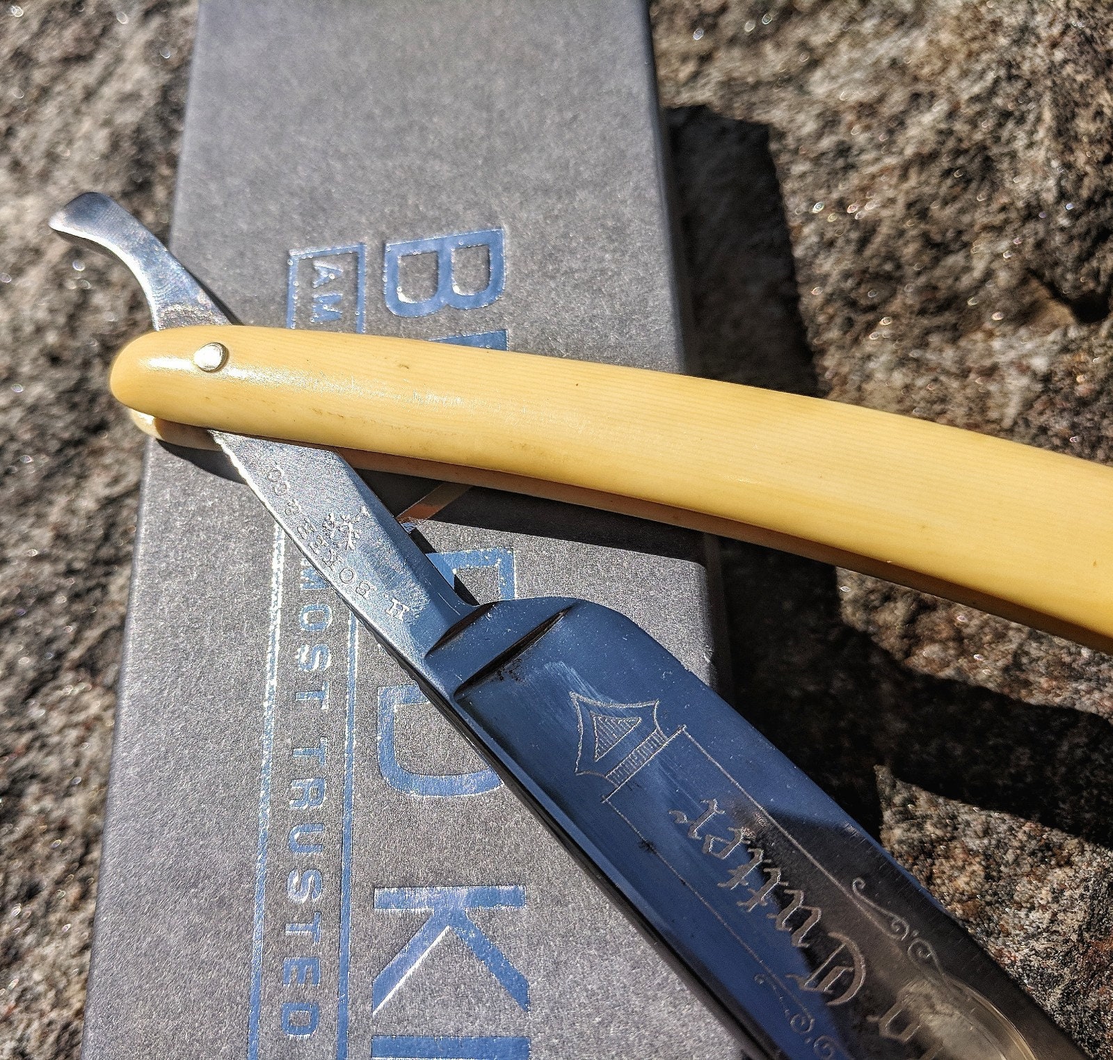 Boker King Cutter Rare Vintage Shave Ready Straight Razor Cutthroat ...