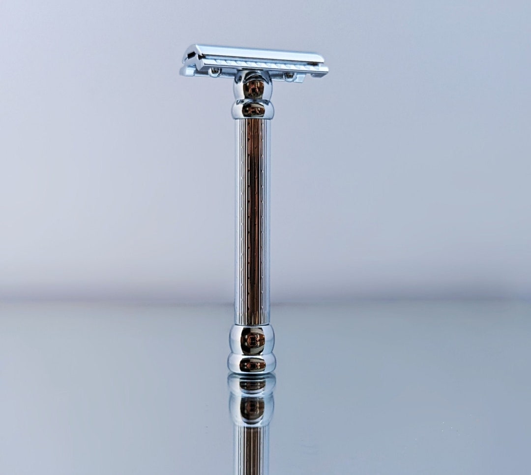Merkur 47c Double Edge Safety Razor, Straight Cut, Double Chrome ...