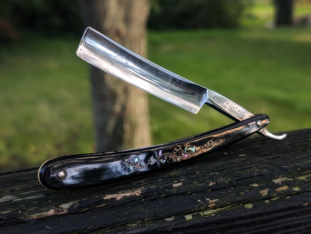 Wm Elliot MOP Inlay Hollow Ground Straight Razor Germany Shave Ready - Etsy