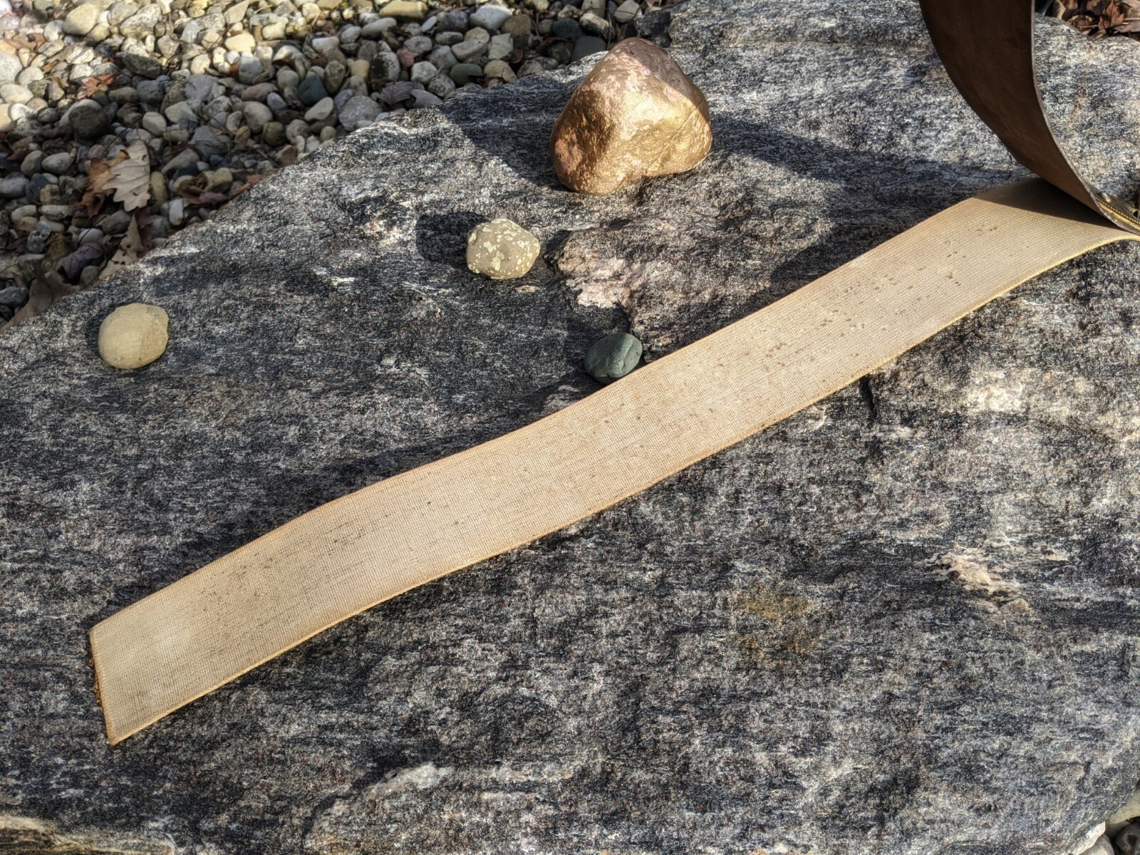 Scotch Shell Tan Leather and Linen Strop The Suntorbach Co. Adrian, MI