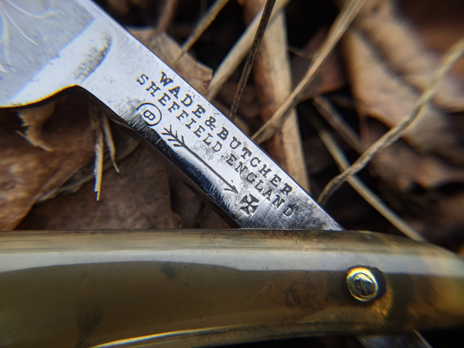 Wade and Butcher You Lather I'll Shave Steer Horn Scales 5/8