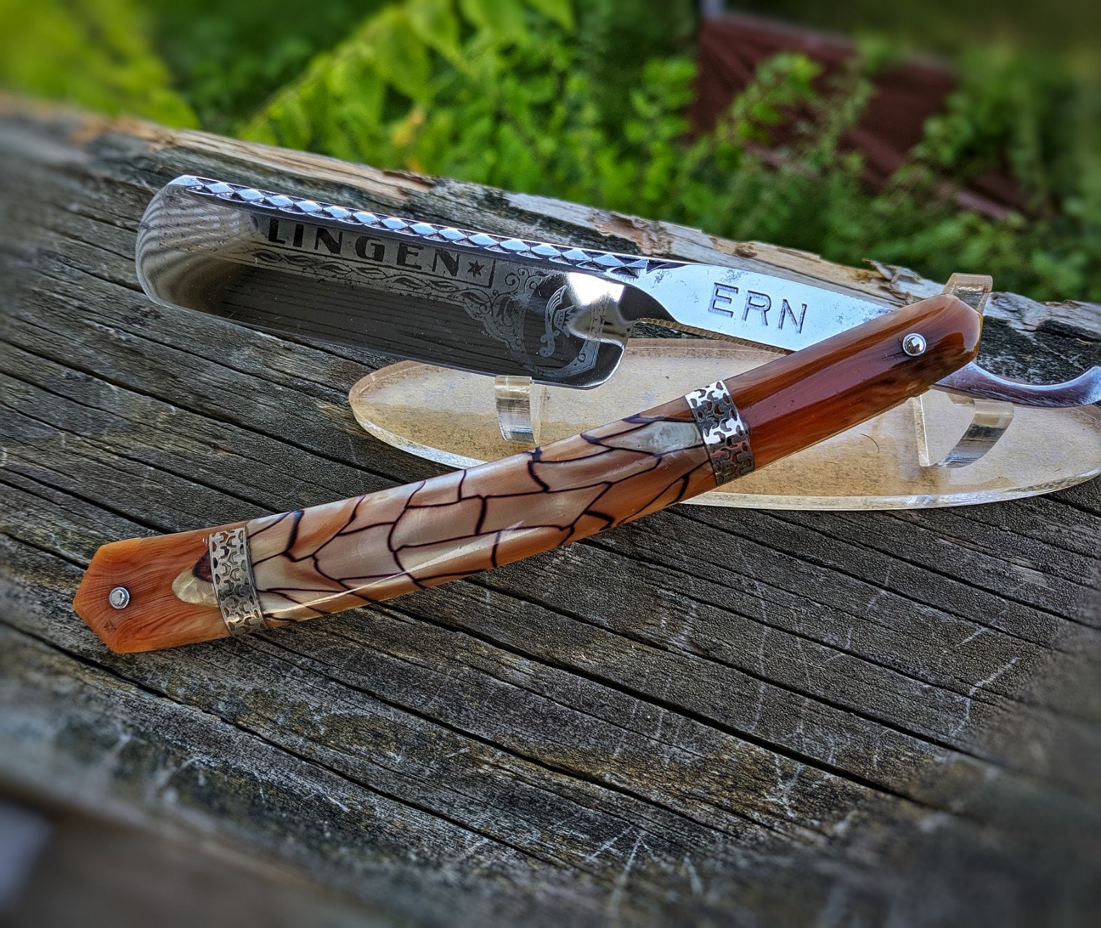 Rare Beautiful Vintage Ern straight razor 13/16 Shave Ready Solingen ...