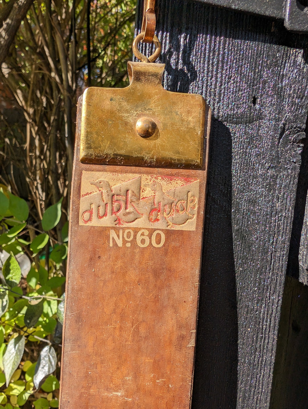 Vintage Leather Razor Strop Dubl Duck 60 Leather and Linen - Etsy