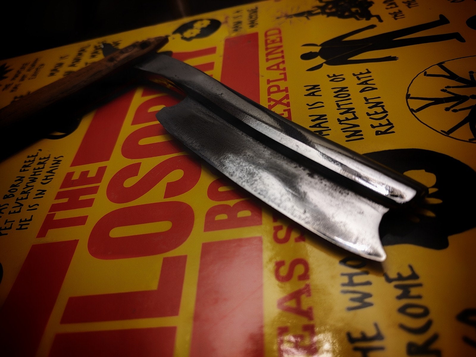 Ancient Straight Razor Frame Back Hand Forged Make offer.