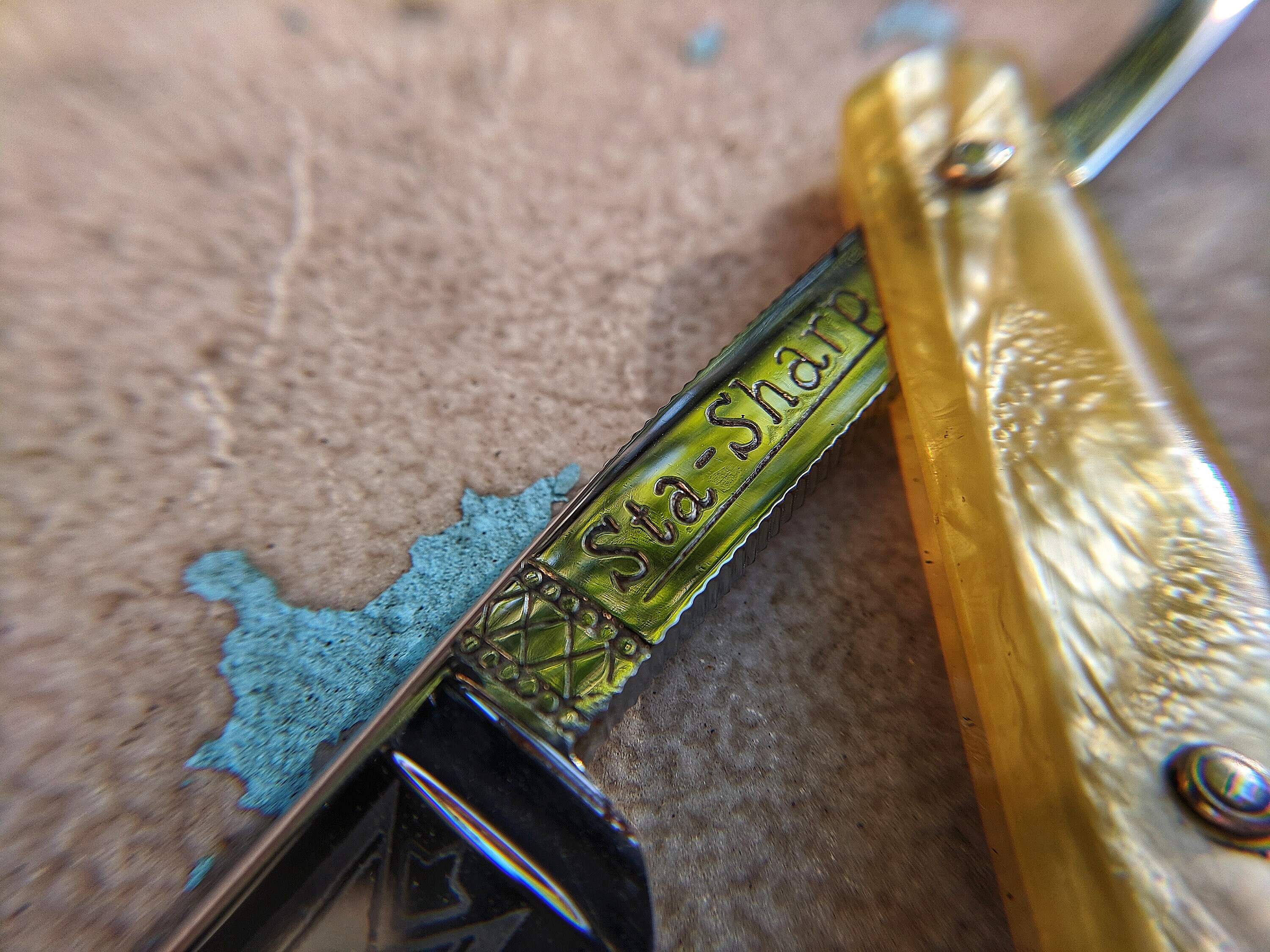 Sta Sharp Minty Straight Razor Fine Chromized Steel Fully Guaranteed ...