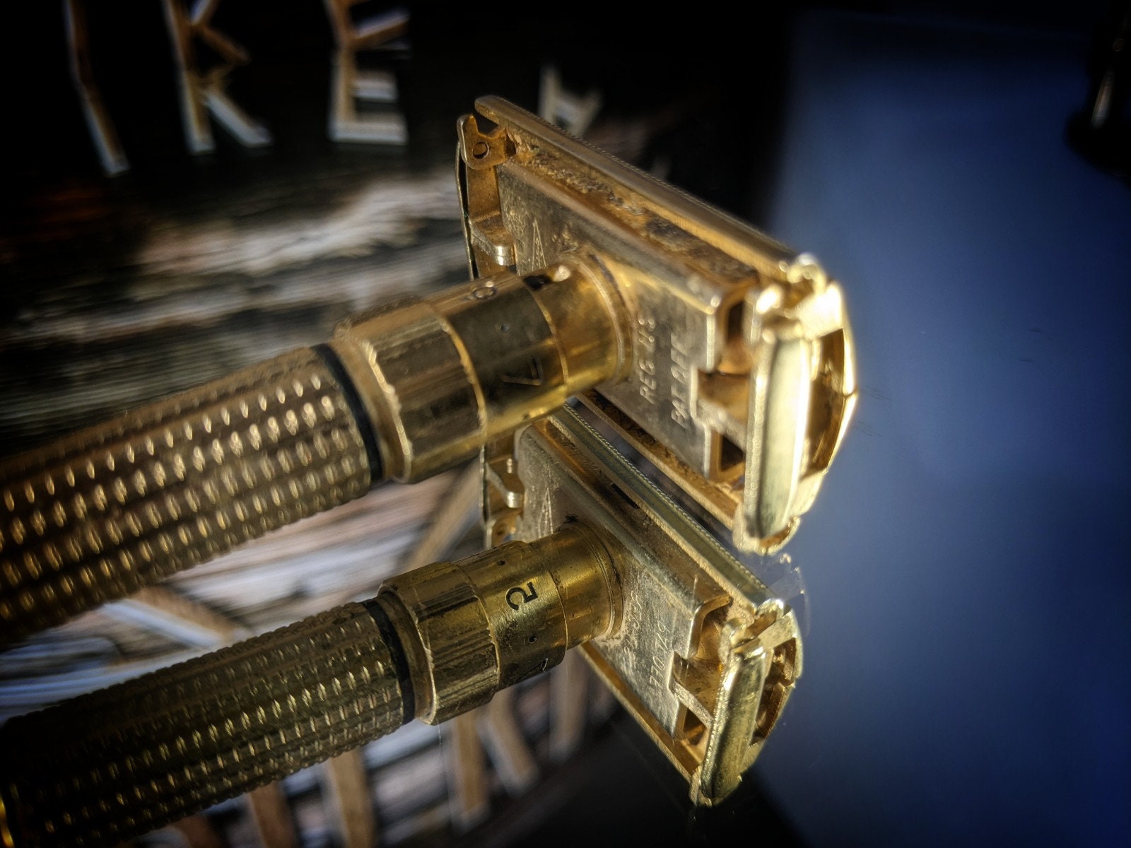 Gillette Double Edge Safety Razor 1965 Golden Butterfly