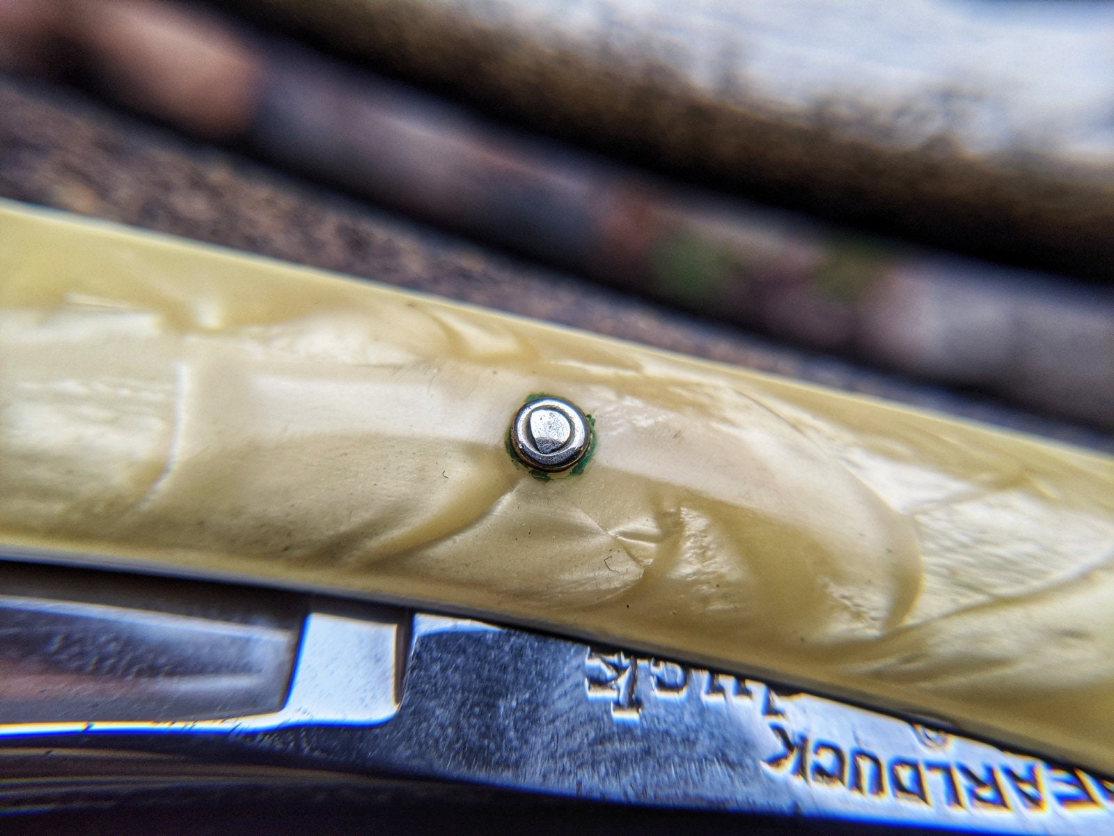 RARE Dubl Duck Goldedge Vintage Straight Razor 5/8 round point ...