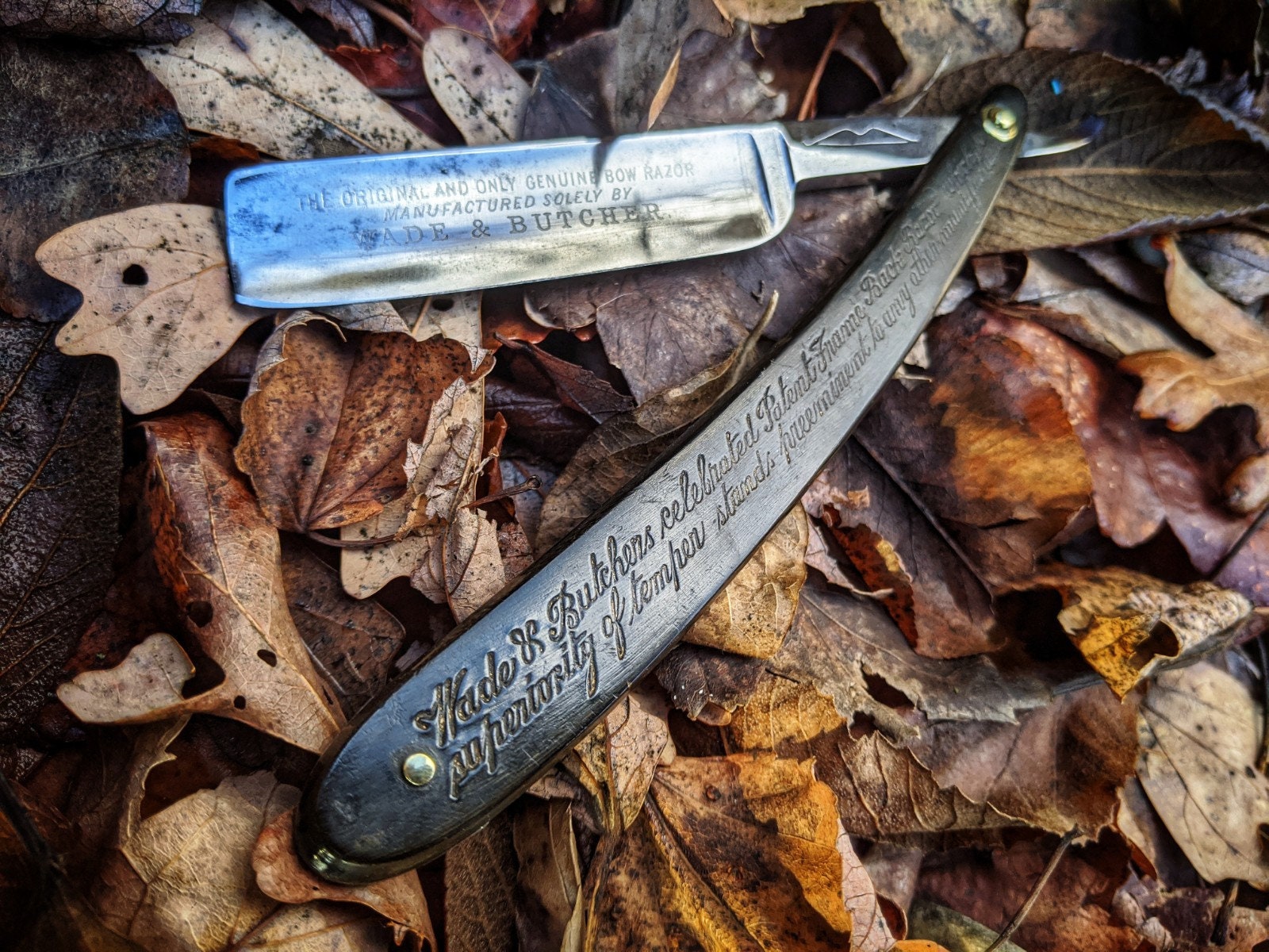 Nice Wade and Butcher Straight Razor Original Shave ready 1860s