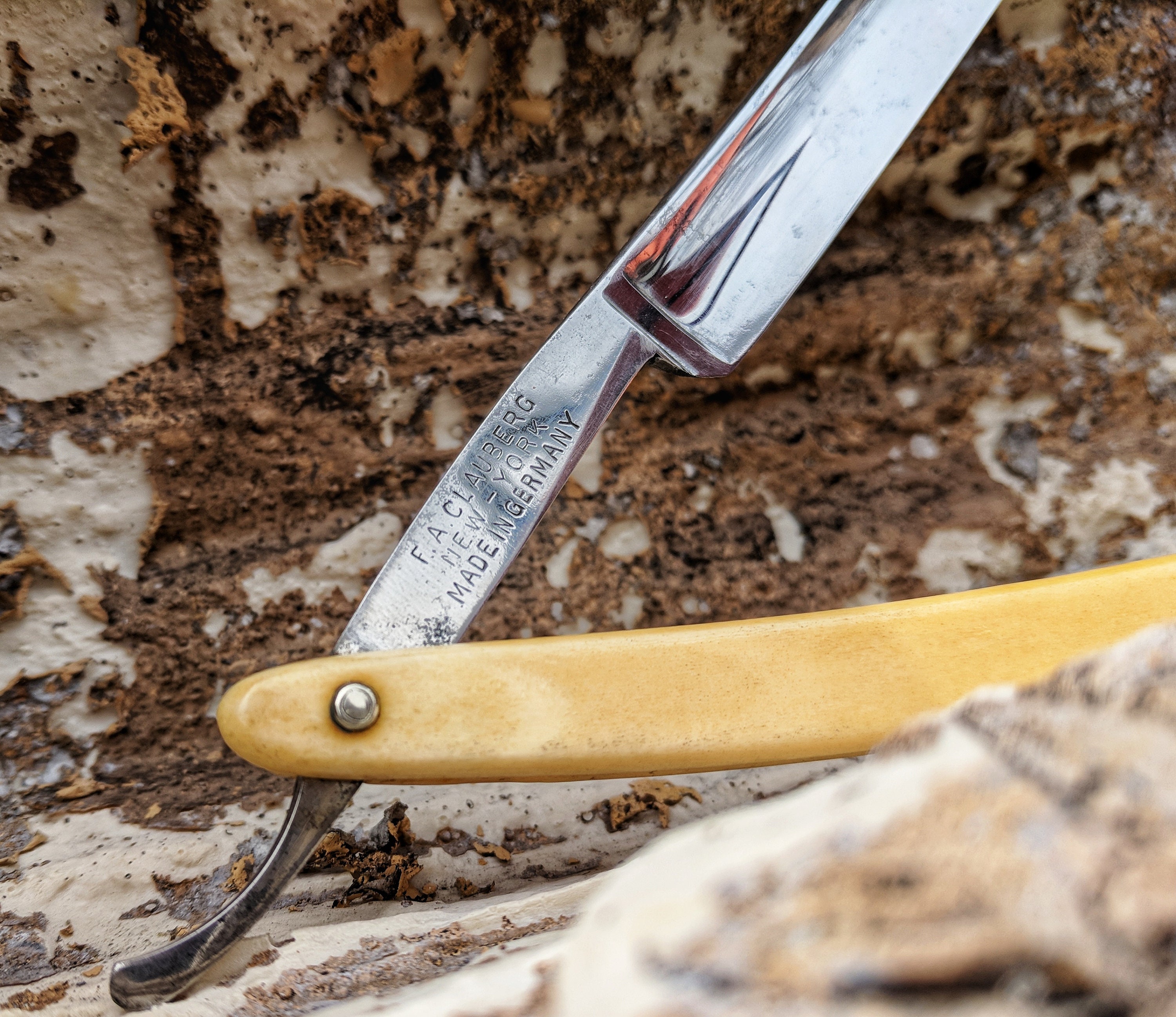 Shave Ready Vintage German Straight Razor F.A. Clauberg New york made ...