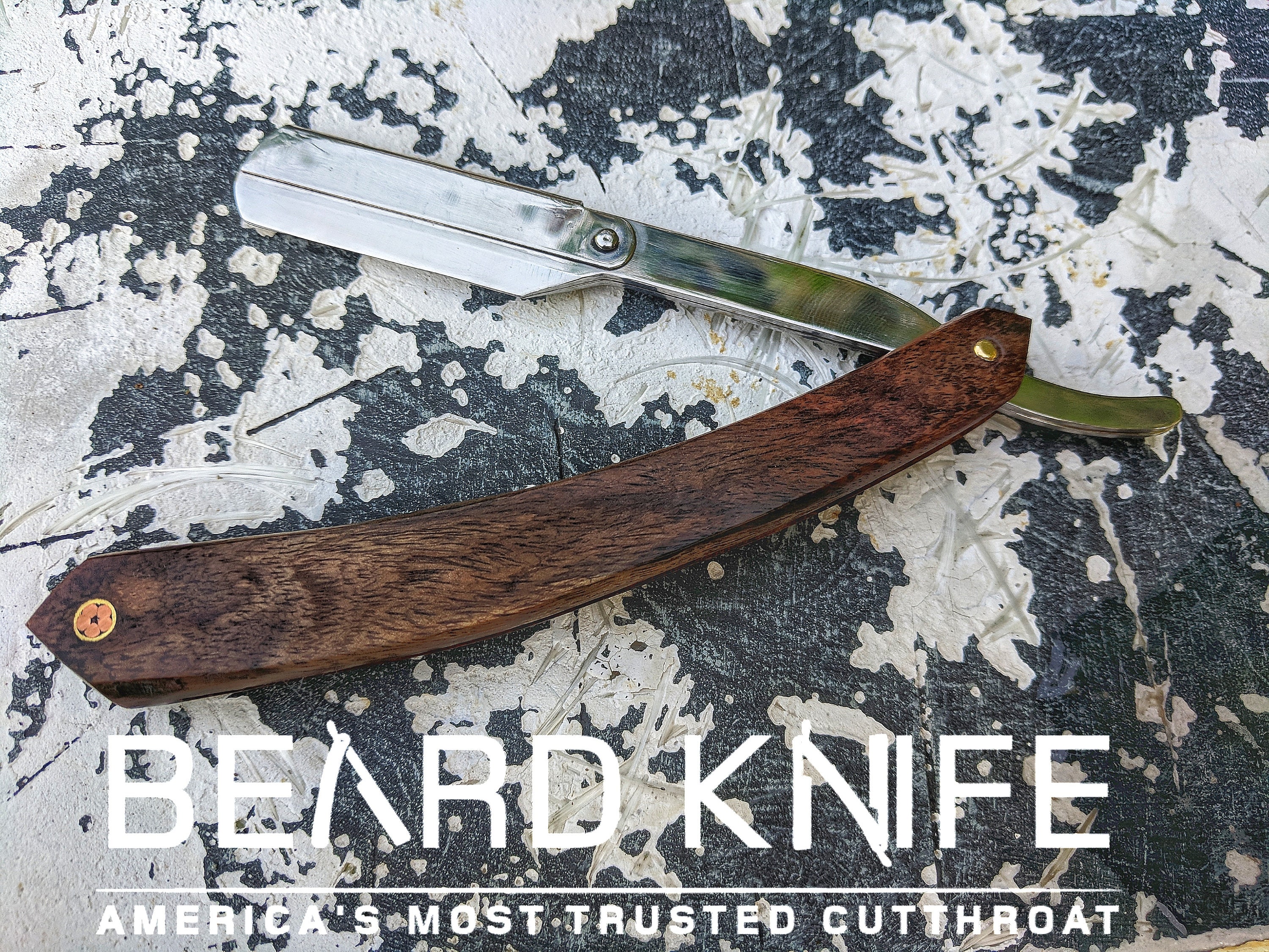 Rose wood Barber Razor Shavette Beard Knife