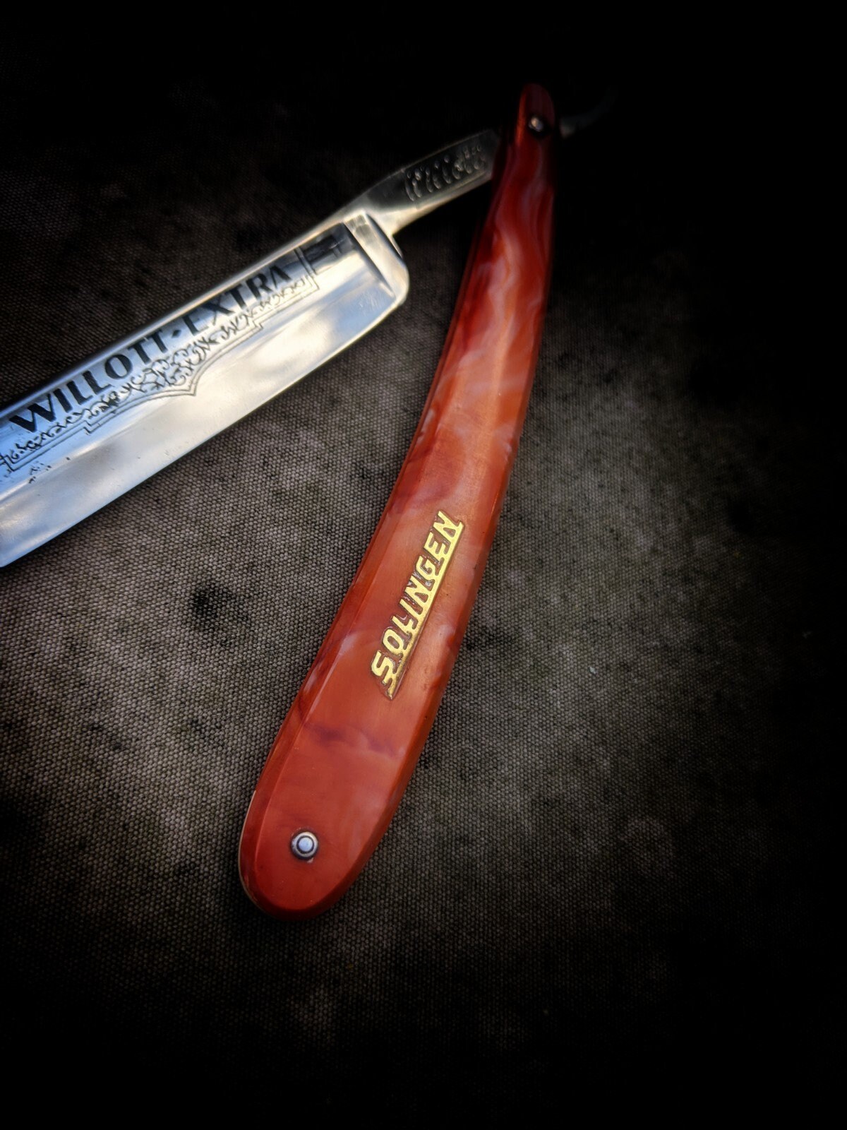 Vintage Vintage Ornate Regal Straight Razor chicago Cutlery German 5/8