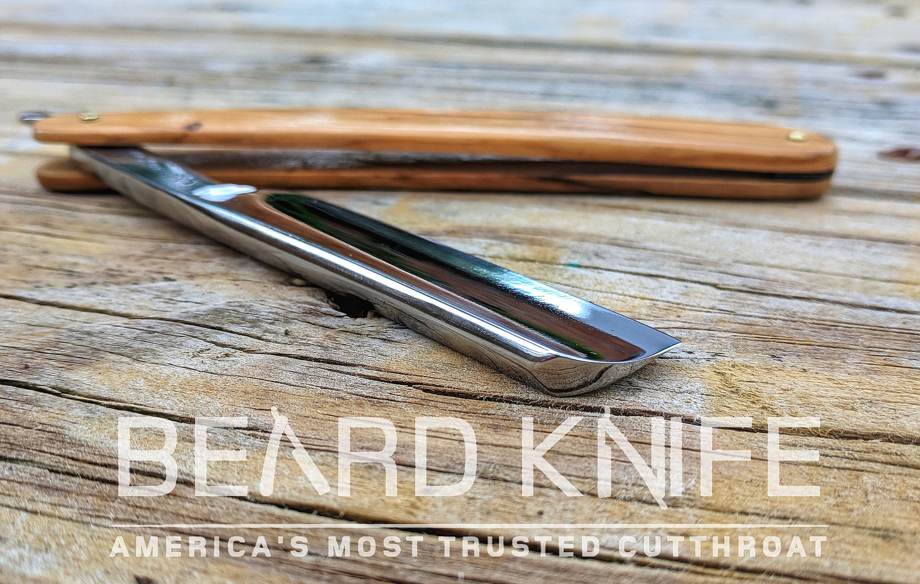 beautiful S. PEARSON & co. TIME straight razor 6/8 WOOD scales, shave ready