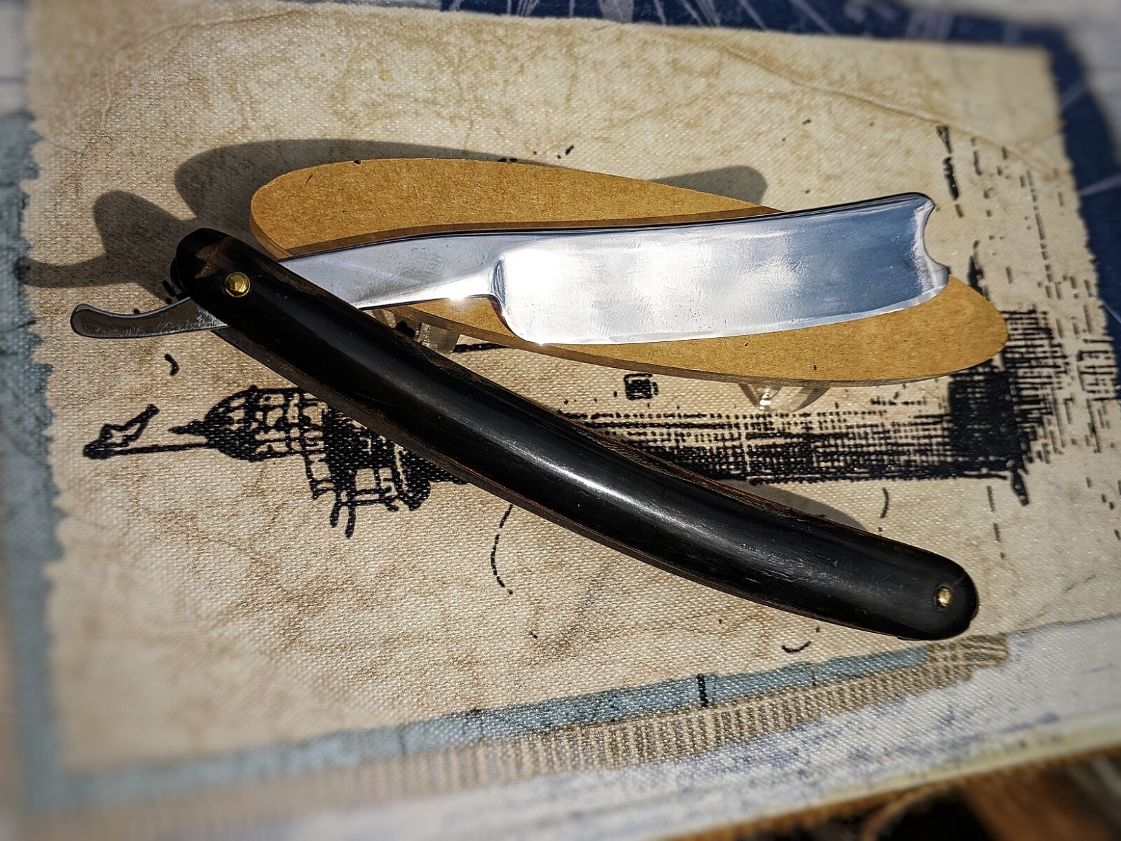 Vintage Joseph Elliott's Fine Indian Steel Straight Razor 6/8 Sheffield ...