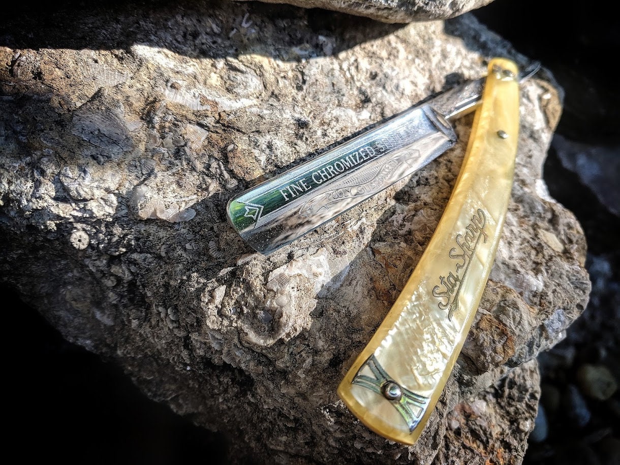 Sta Sharp Exceptional Straight Razor Fine Chromized Steel Fully ...