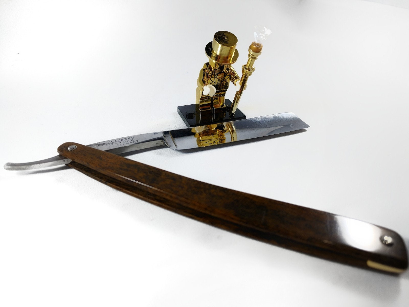Vintage Straight razor FA Clauberg TONSORIAL GEM 1885 to 1926- 5/8 ...