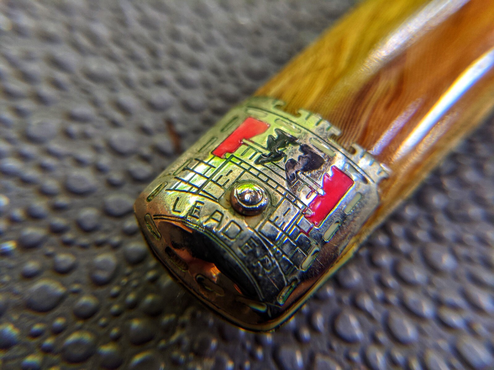 FW Engels Shave Ready Straight Razor Fancy Ornate Brass Scales