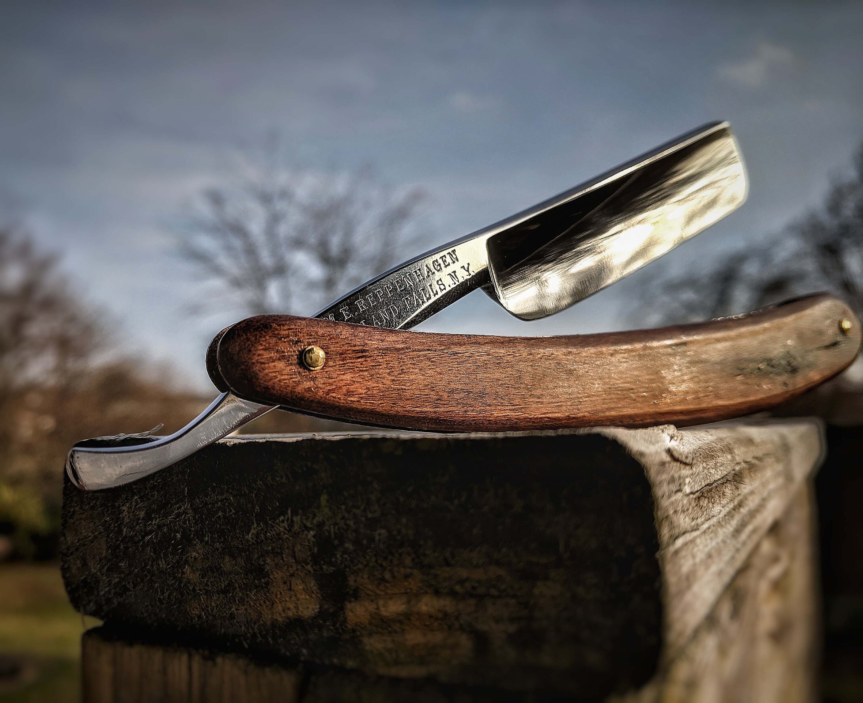 Beautiful Vintage Diamondine Straight Razor that is 6/8 wide and made ...