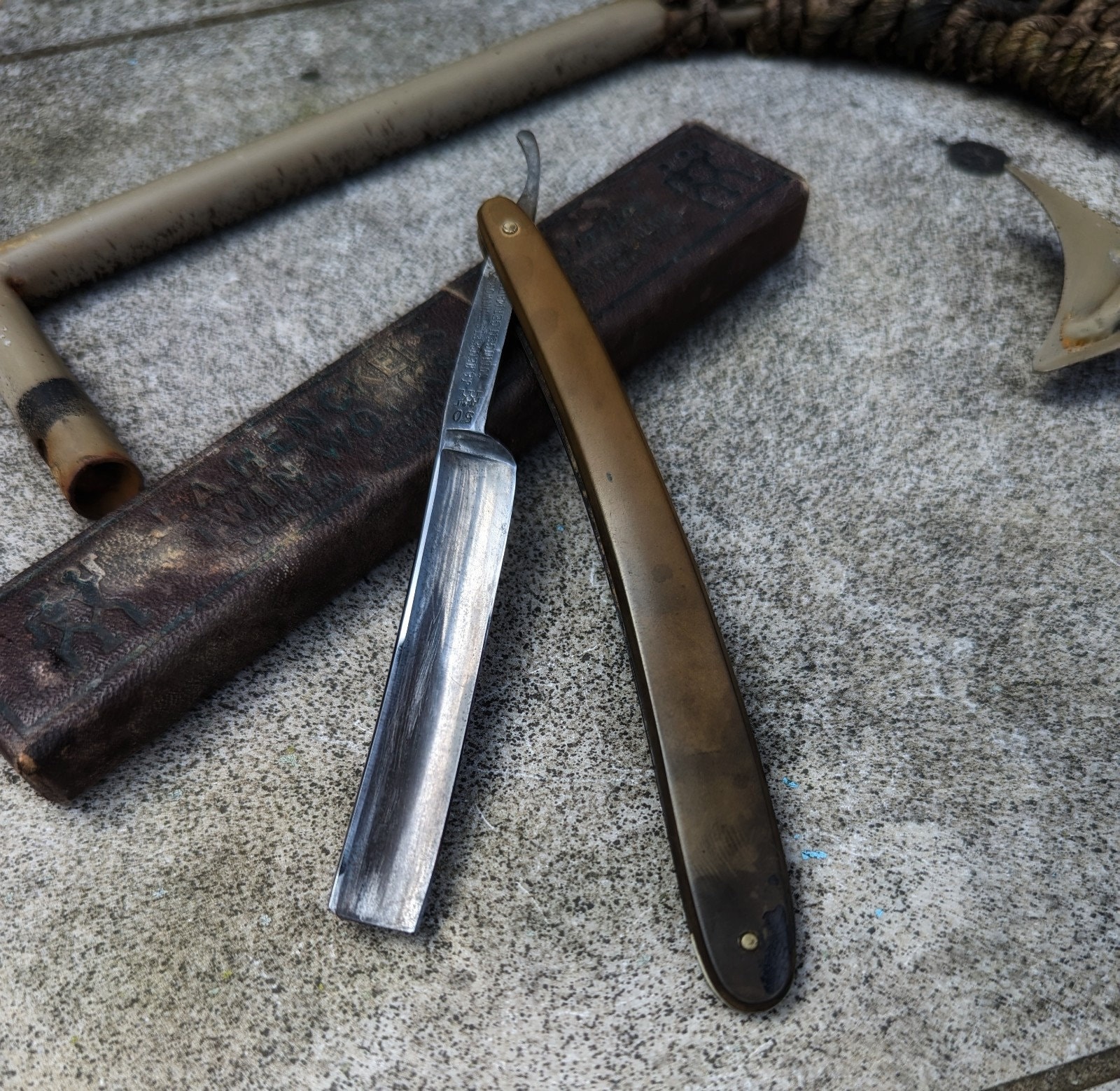 RARE Skinny J.A. Henckels 50 Twinworks Straight Razor shave ready