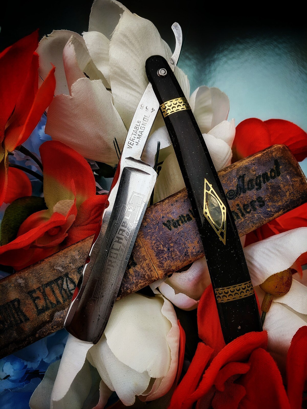 French import Vintage straight razor veritable J Magnol 436 ...