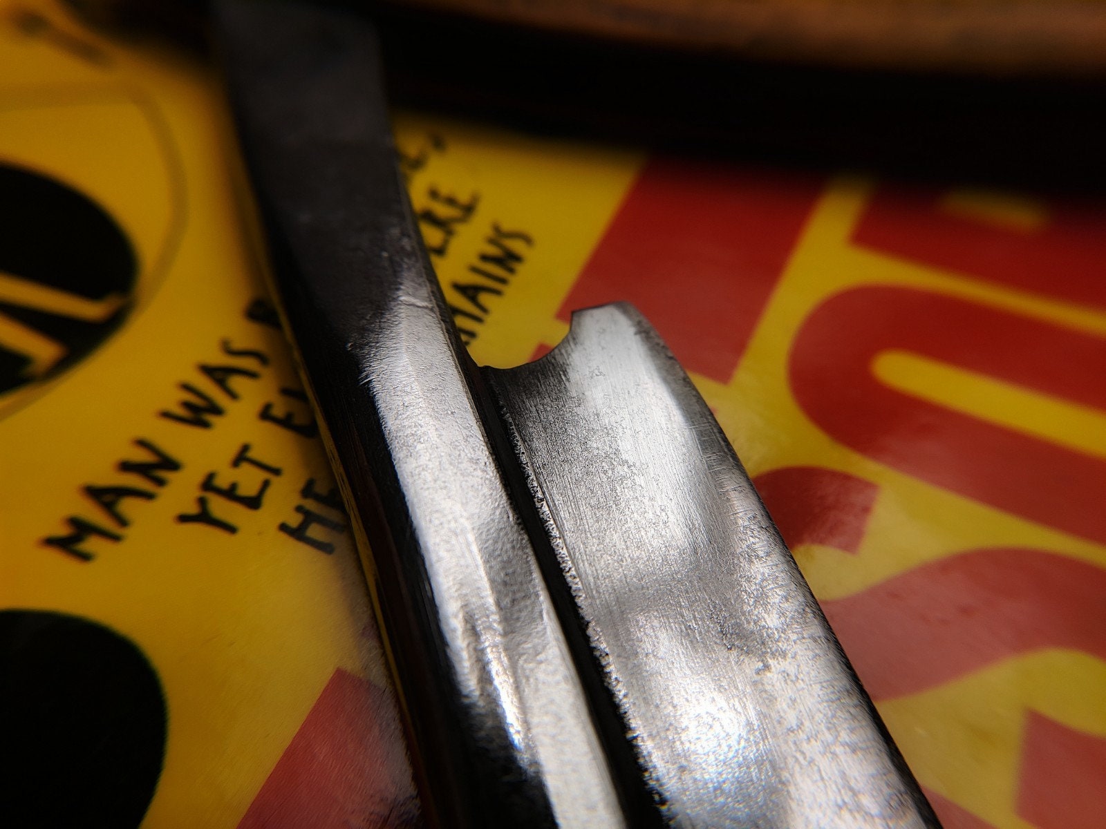 Ancient Straight Razor Frame Back Hand Forged Make offer.