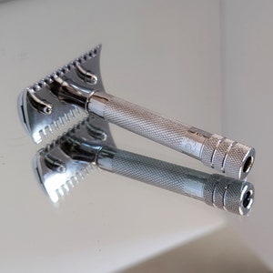 Merkur 15C Double Edge Safety Razor, Open Tooth Comb, Chrome - Etsy