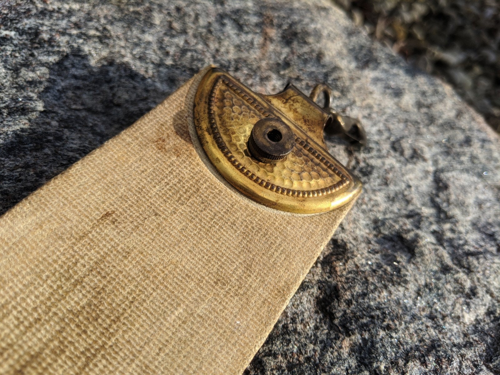 Scotch Shell Tan Leather and Linen Strop The Suntorbach Co. Adrian, MI