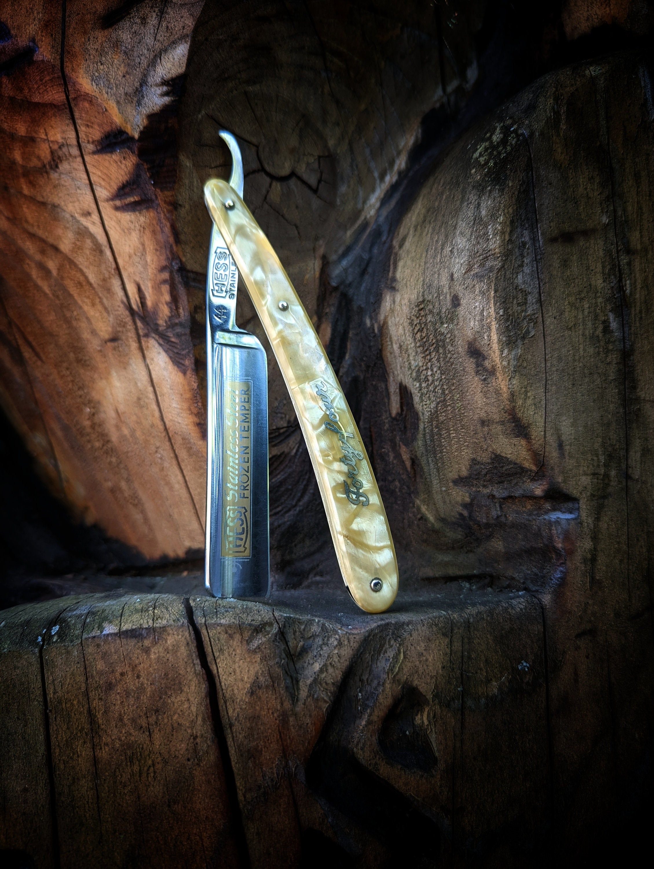 Amazing Hess 44 stainless Minty NOS Straight Razor Shave Ready St Paul ...